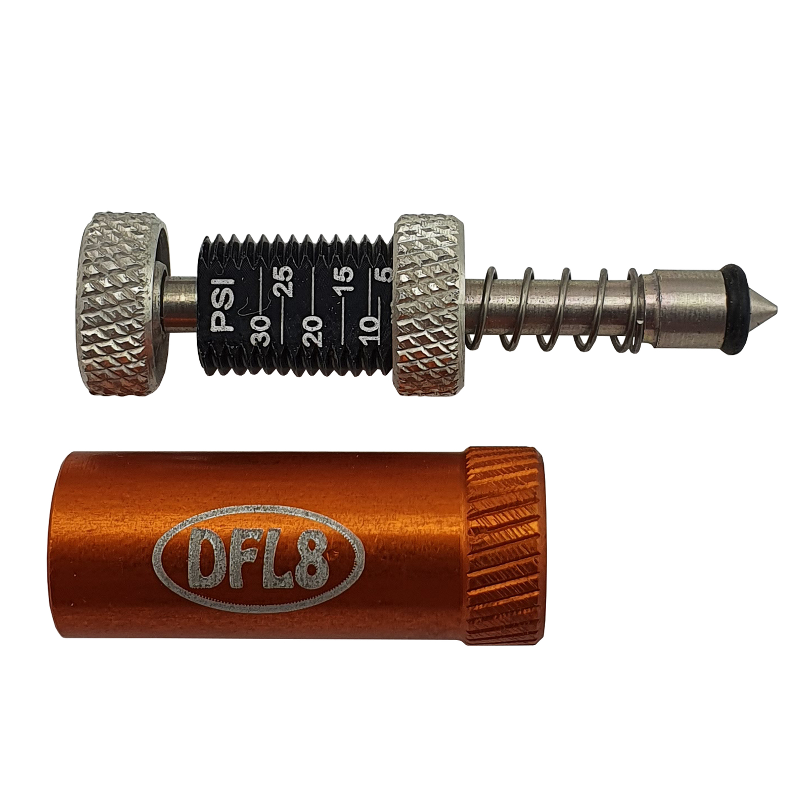 DFL8 Automatic Tyre Deflators - Set & Forget 5-30PSI - 4 Pack - Orange