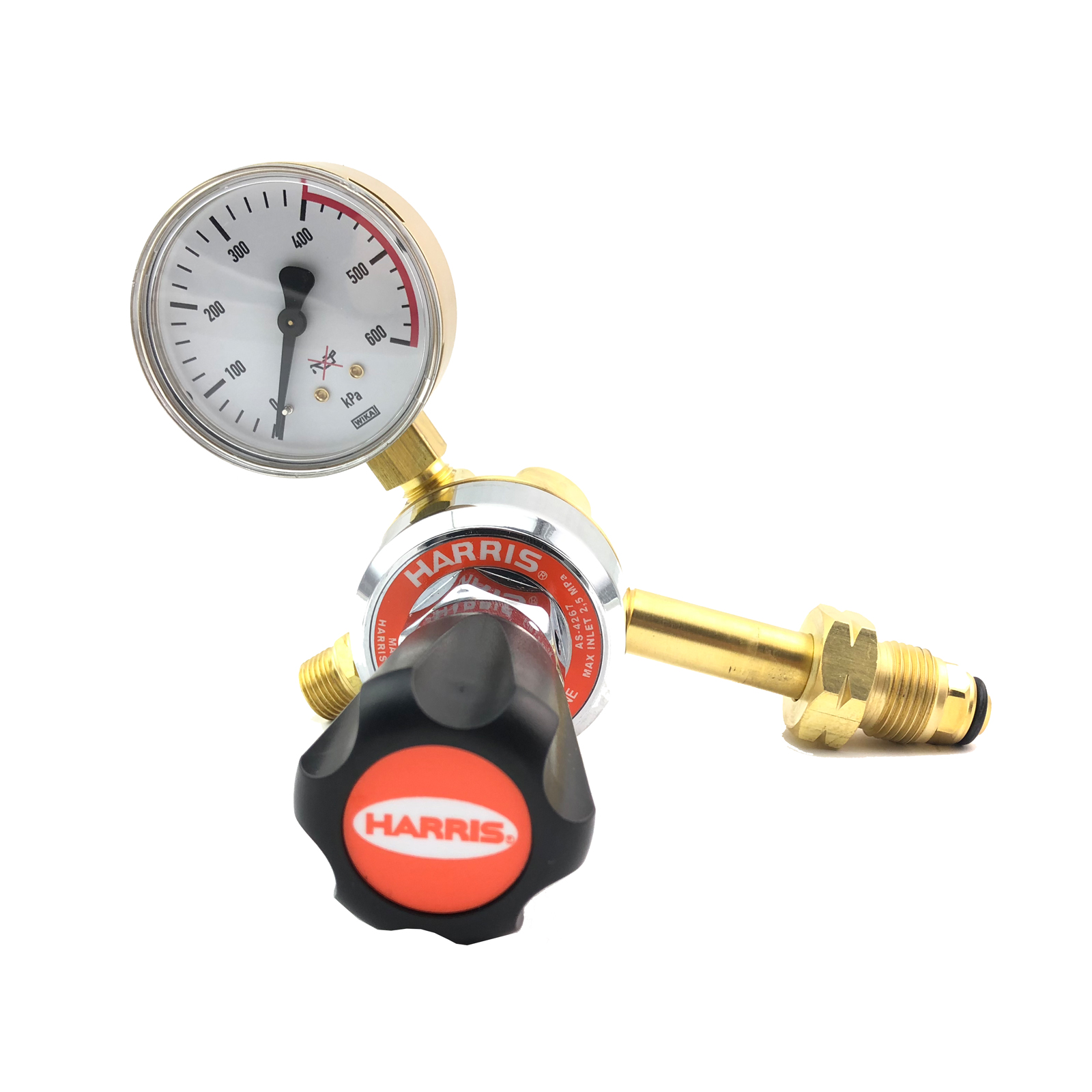 Harris 801 LPG High Flow Regulator – 0 to 400 KPA - Side Inlet - Made ...